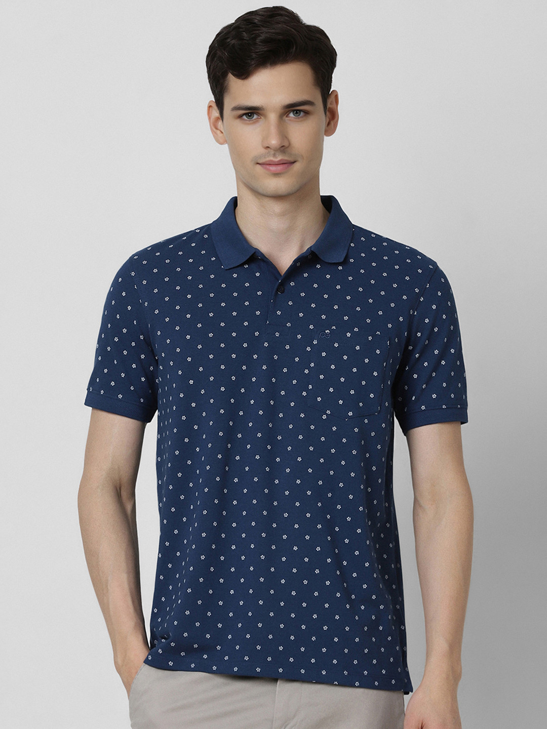 Buy Peter England Men Printed Polo Collar T Shirt - Tshirts for Men ...