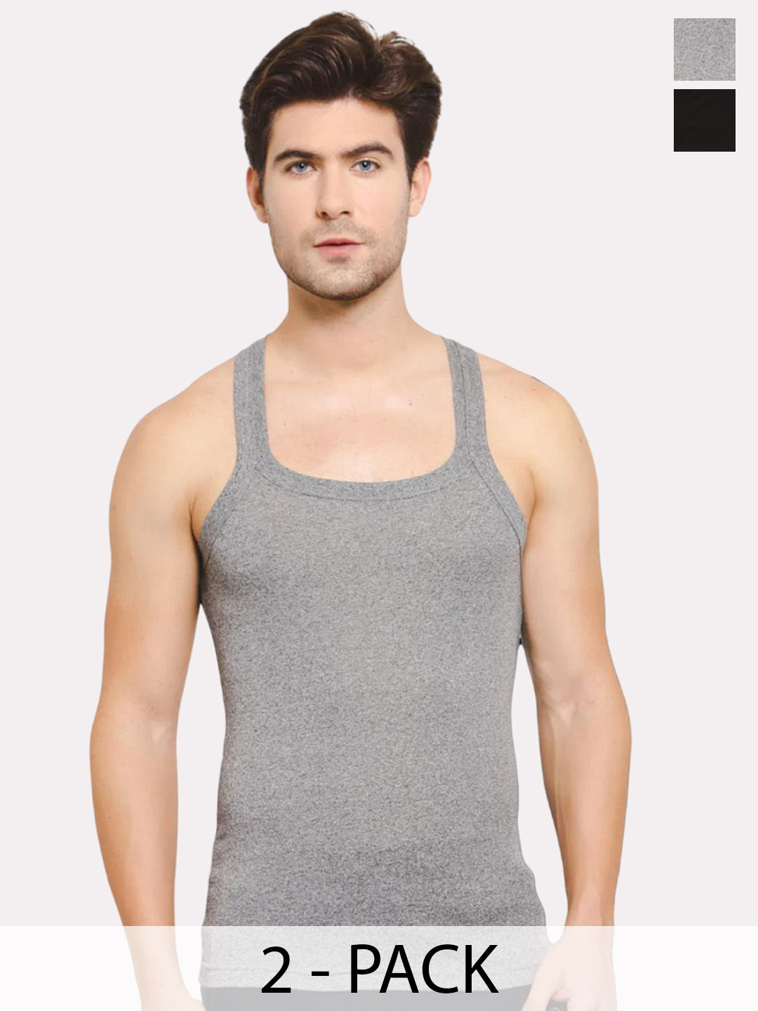 Buy Sporto By Macho Men Pack Of 2 Cotton Gym Vests - Innerwear Vests ...