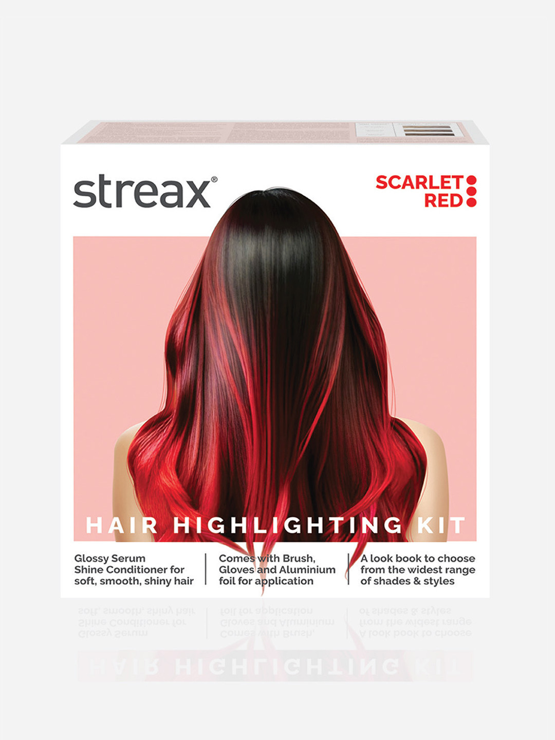 Buy Streax Women DIY Application Hair Highlighting Kit Scarlet Red ...