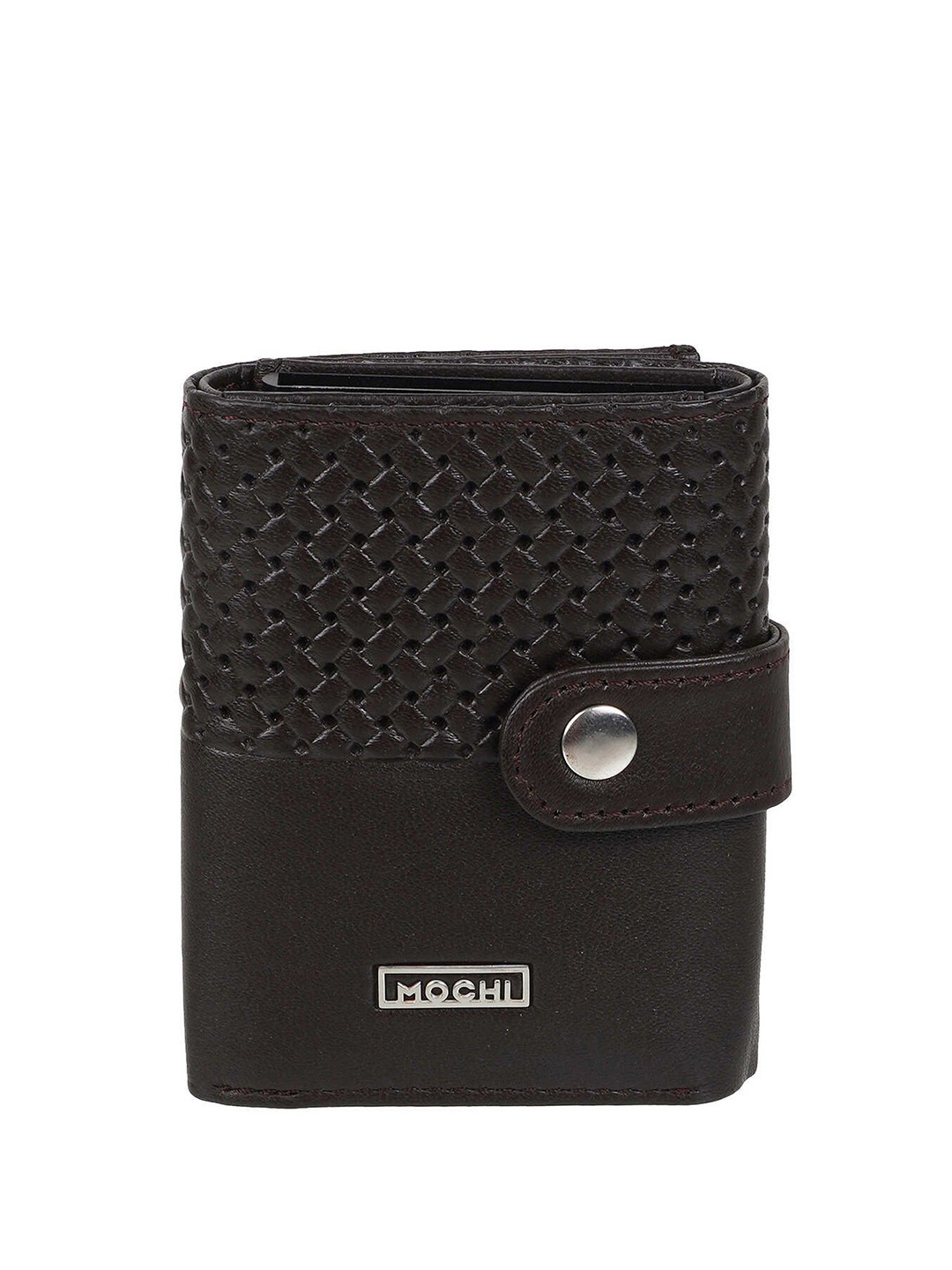 Buy Mochi Men Geometric Printed Leather Two Fold Wallet - Wallets for ...