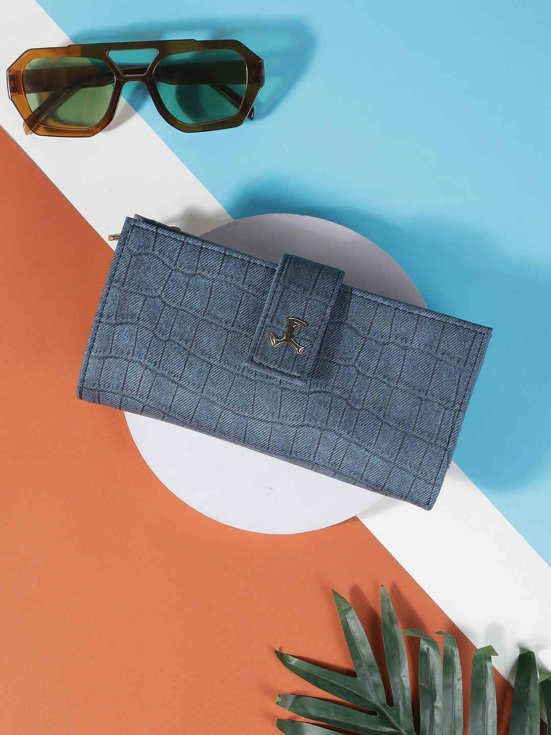 Buy Mochi Women Textured Two Fold Wallet - Wallets for Women 33188302 ...