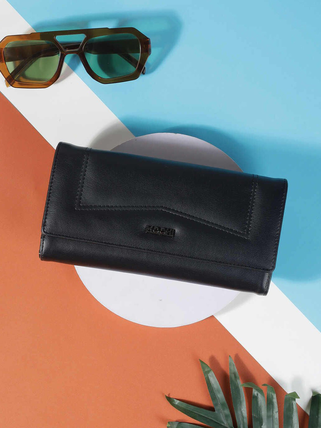 Buy Mochi Women Brand Logo Three Fold Wallet - Wallets for Women ...