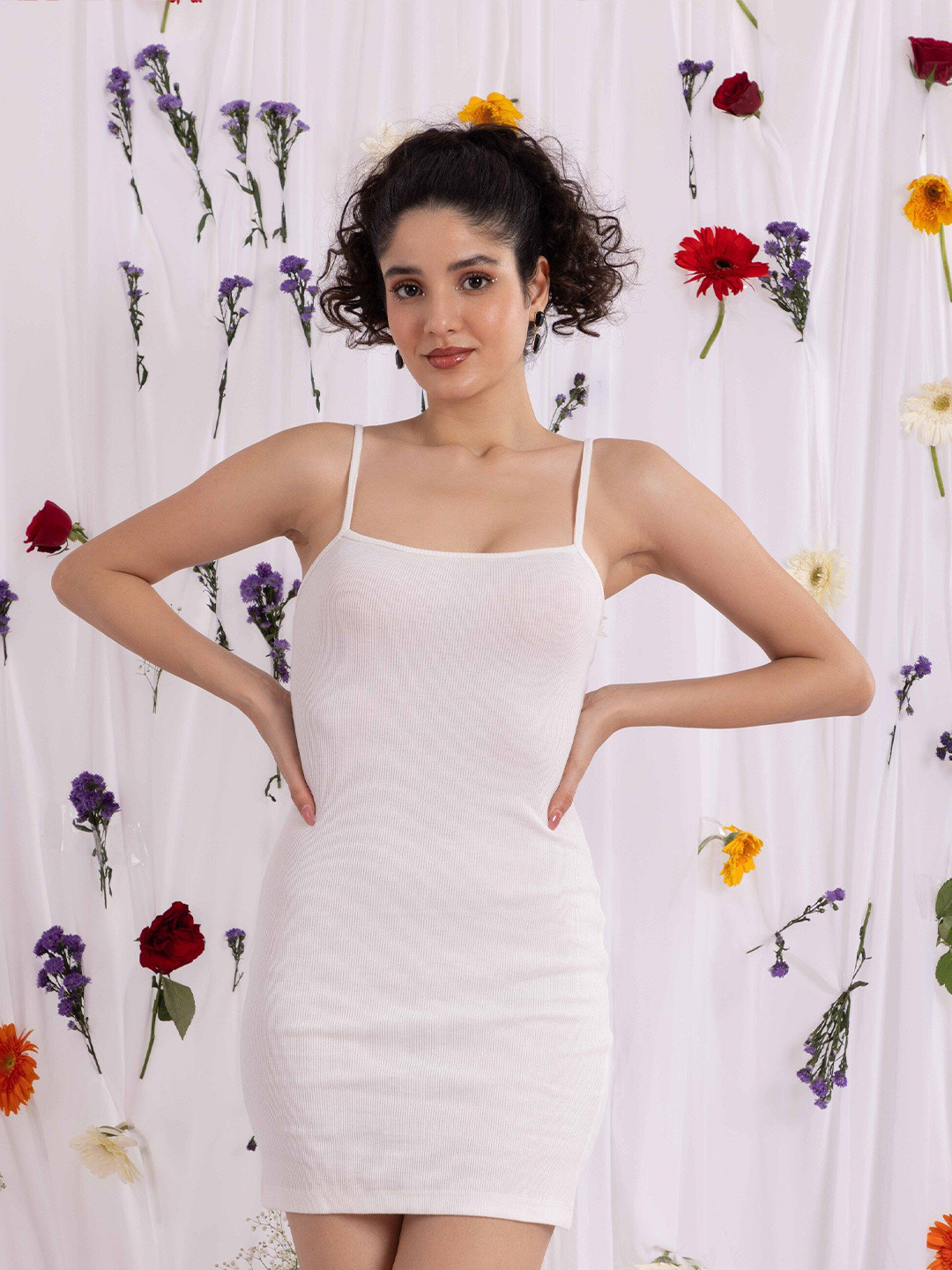 Buy TANDUL Women Shoulder Straps Bodycon Dress - Dresses for Women ...