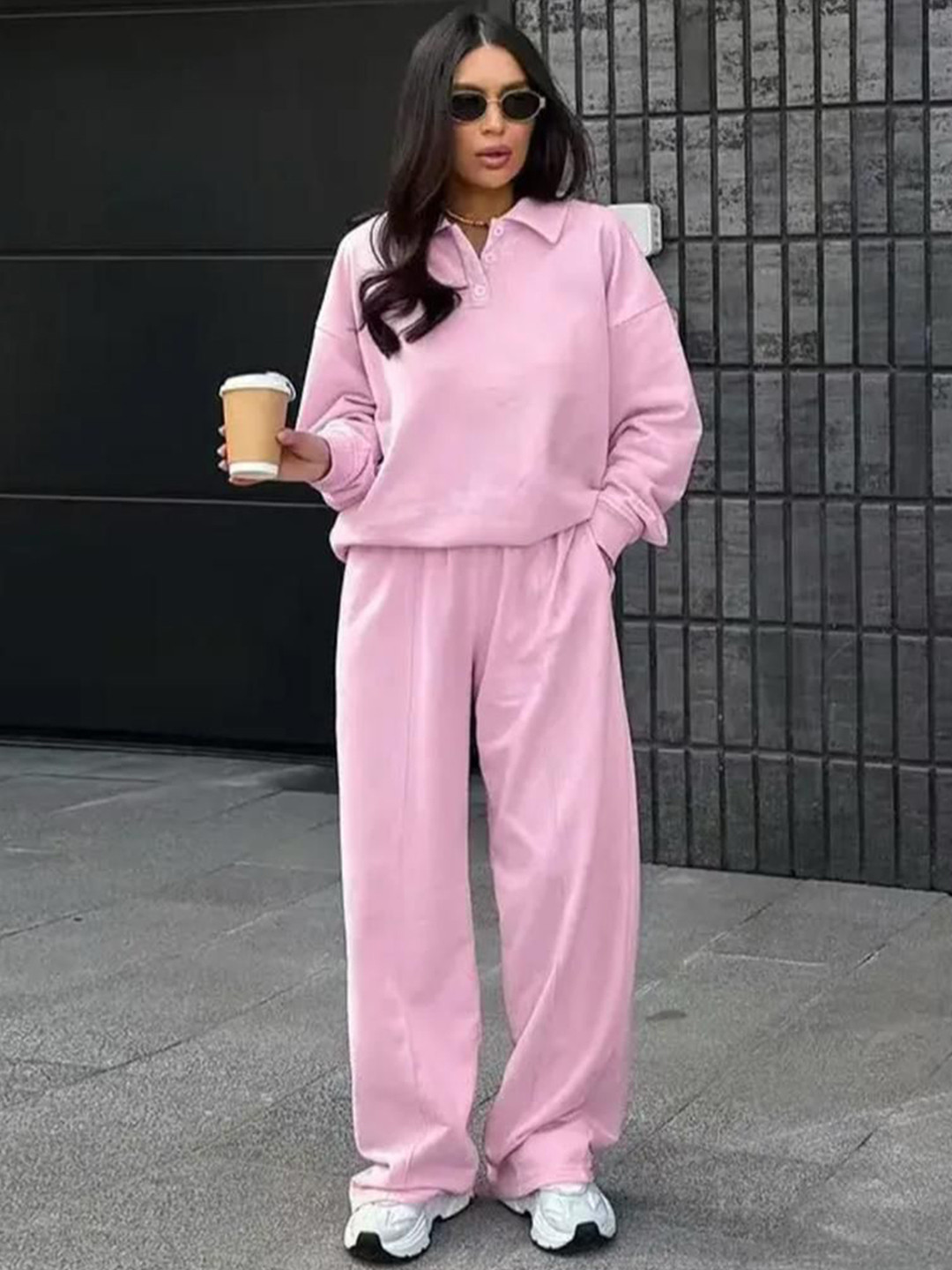 Buy Alamode By Akanksha Adler Statement Fleece Lined Co Ords Set - Co ...