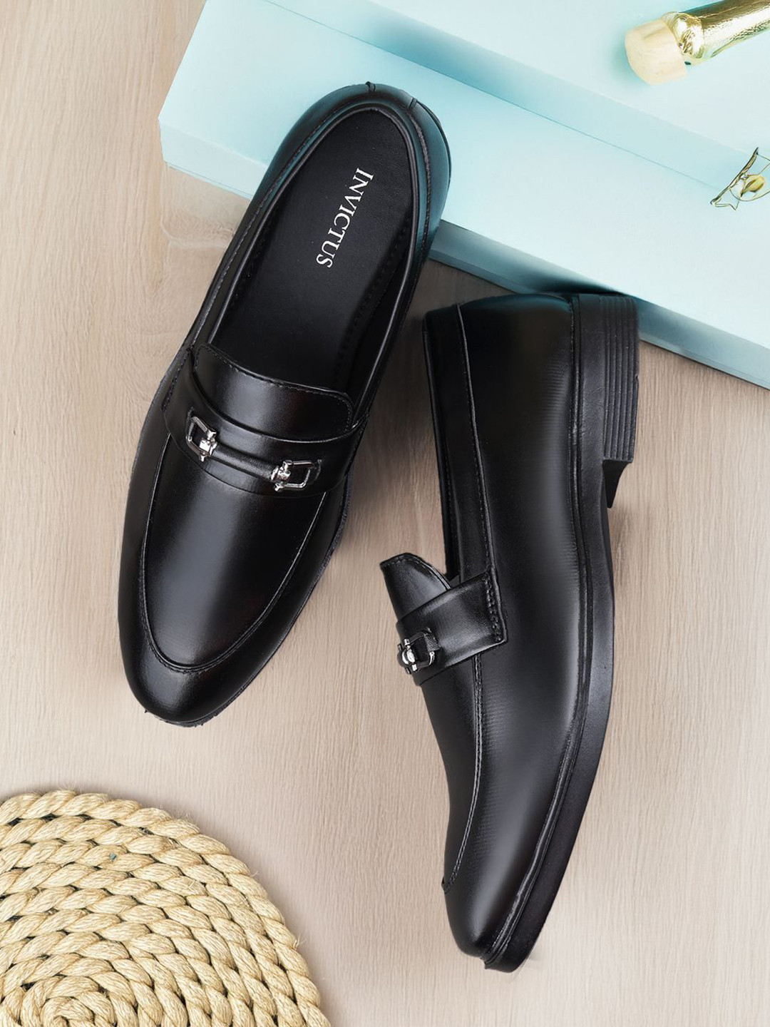 Buy INVICTUS Men Leather Formal Loafers - Formal Shoes for Men 33217696 ...