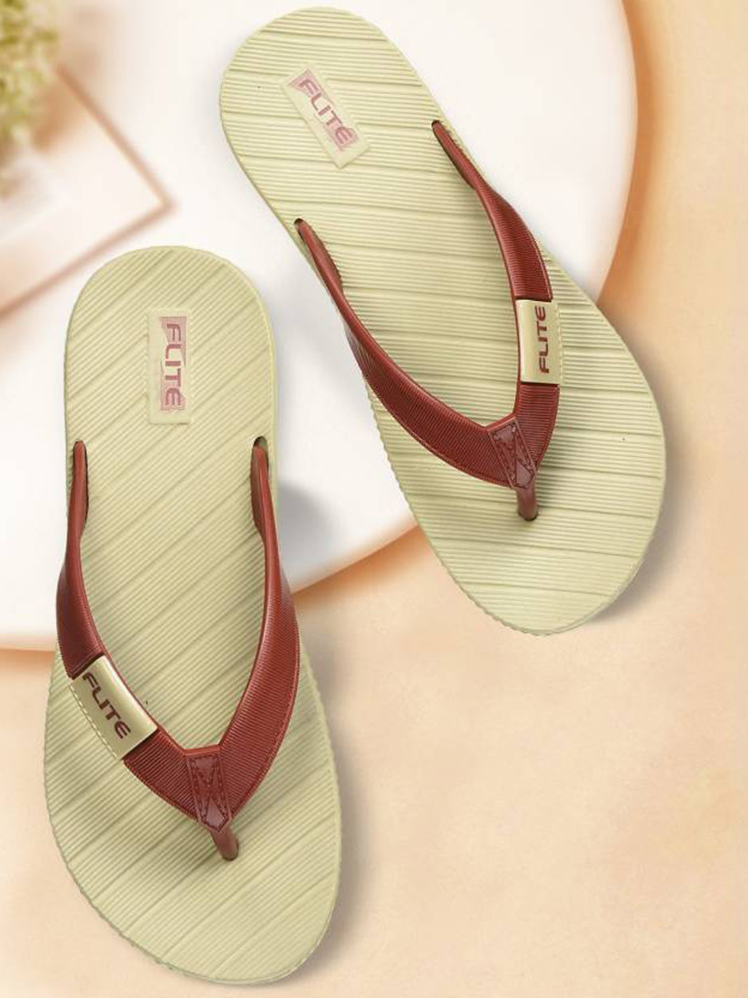 Buy FLITE Women Striped T Strap Flip Flops - Flip Flops for Women ...