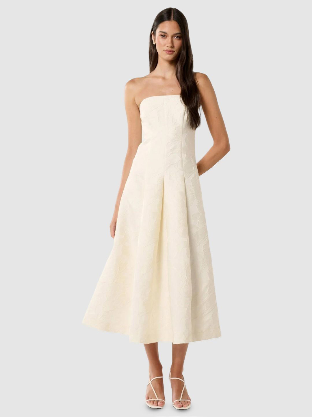 Buy Forever New Jacquard Fit & Flare Midi Dress - Dresses for Women ...
