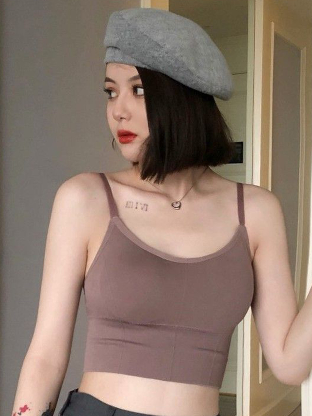 Buy SANGANI Medium Coverage Lightly Padded Cotton Workout Bra - Bra for Women 33225882 | Myntra