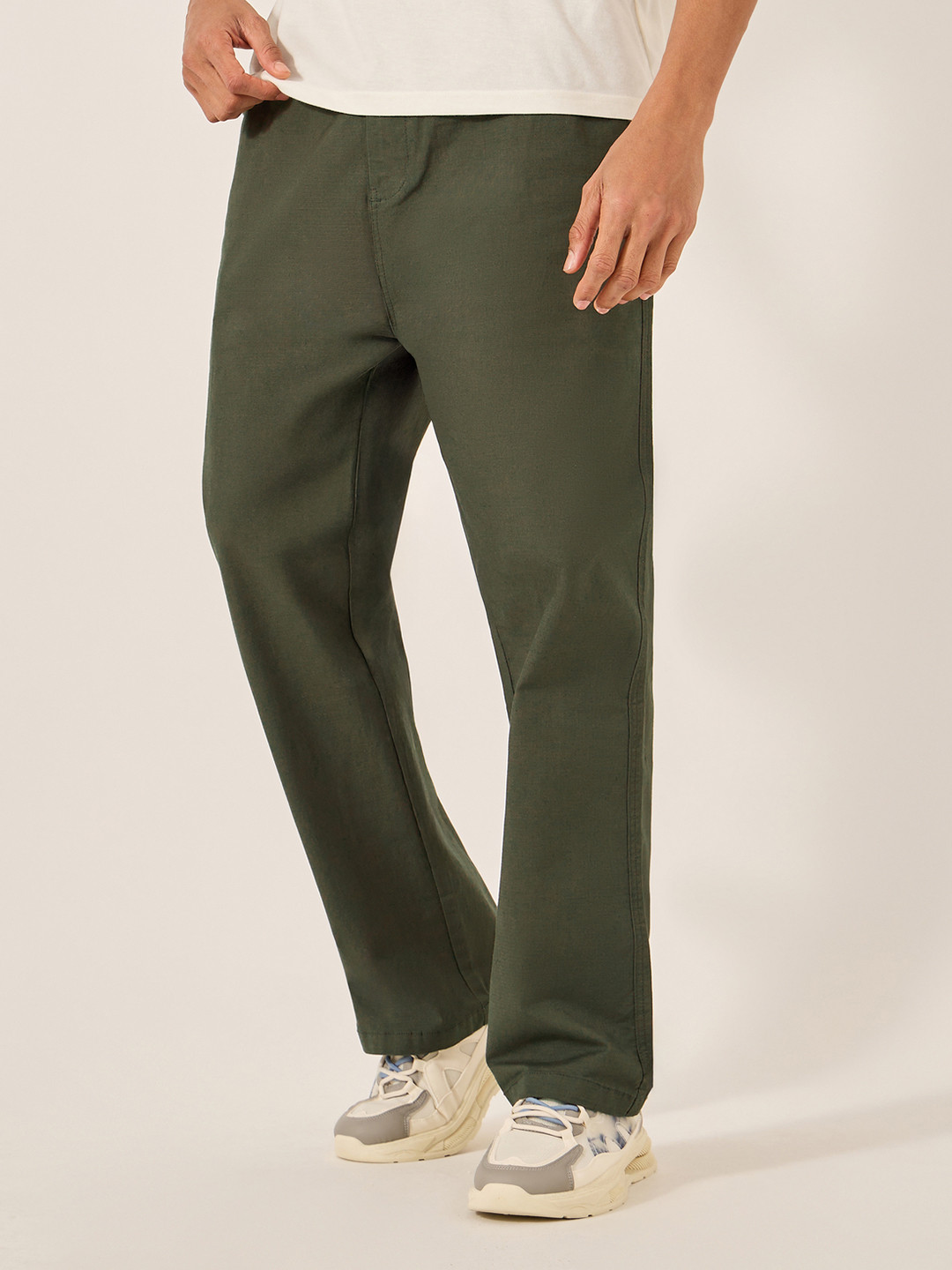 Buy Styli Men Oversize Ripstop Open Hem Pants - Trousers for Men ...