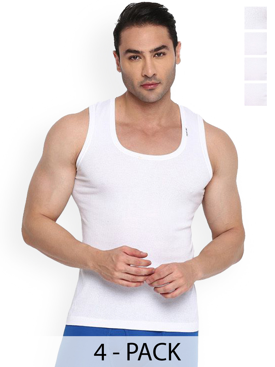 Buy COLORS By Rupa Frontline Men Pack Of 4 Anti Bacterial Cotton ...