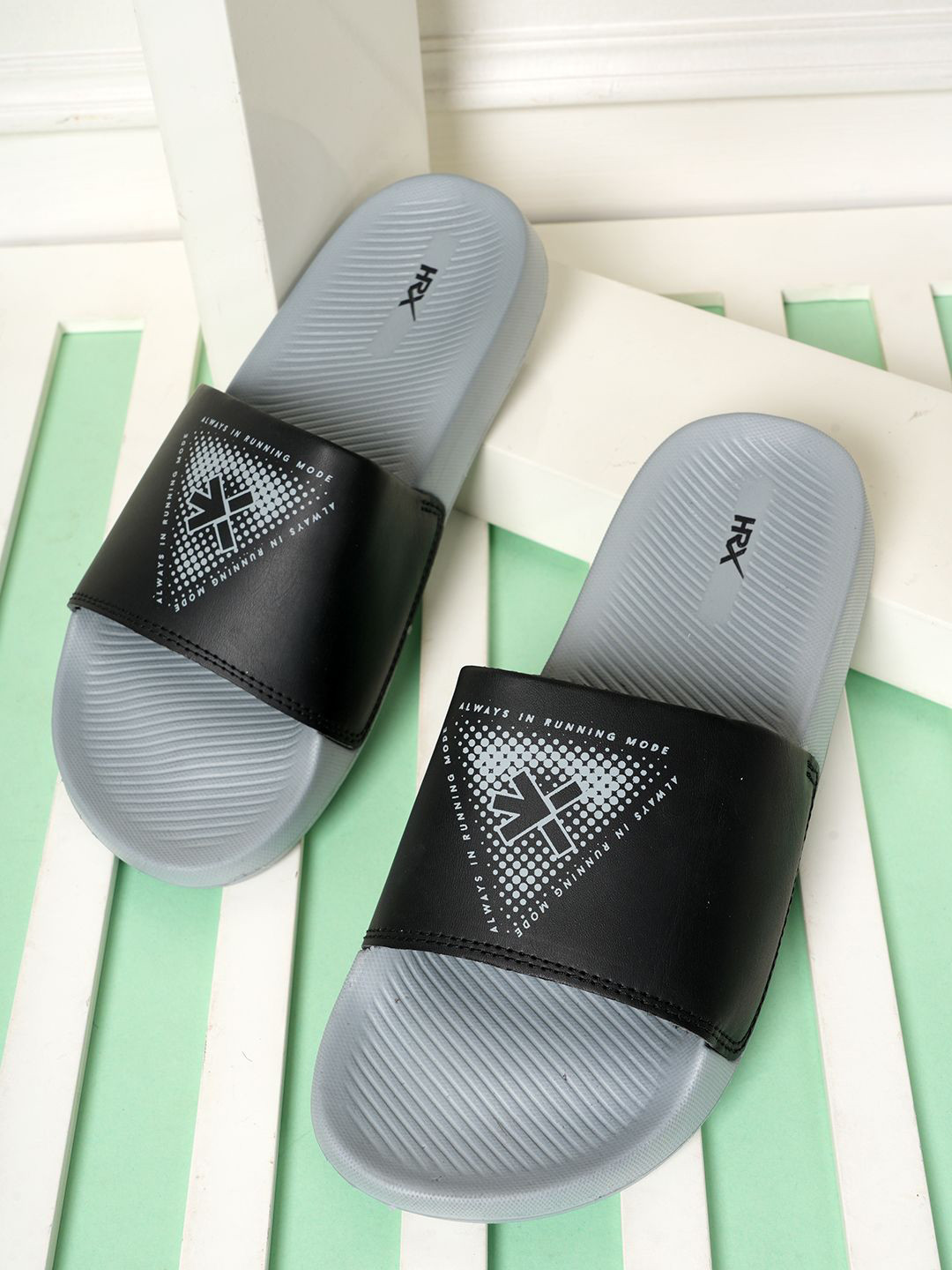 Buy HRX By Hrithik Roshan Unisex Printed Sliders - Flip Flops for ...