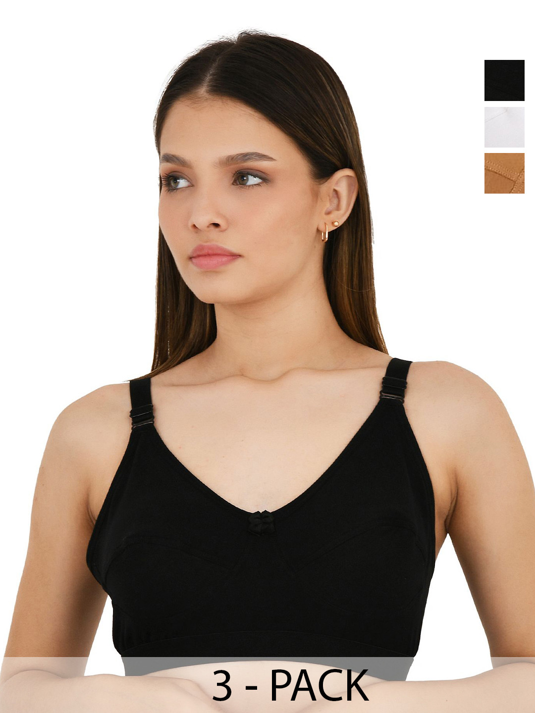 Buy MPDENTERPRISES Pack Of 3 Full Coverage Underwired All Day Comfort ...