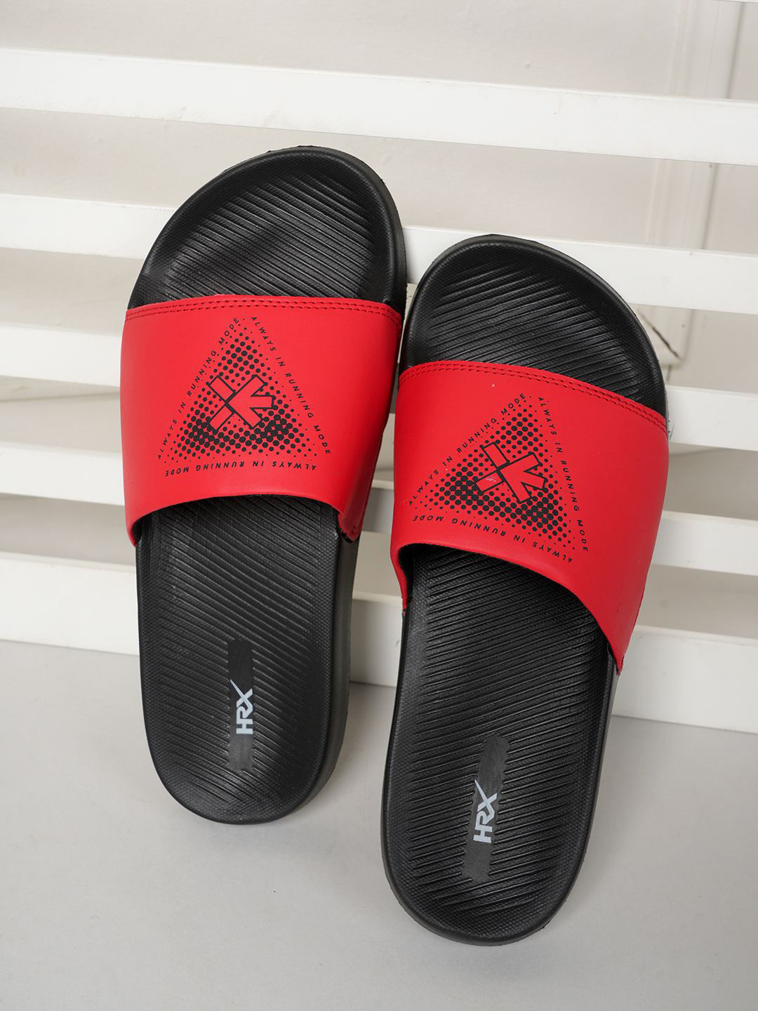 Buy HRX By Hrithik Roshan Unisex Printed Sliders - Flip Flops for ...