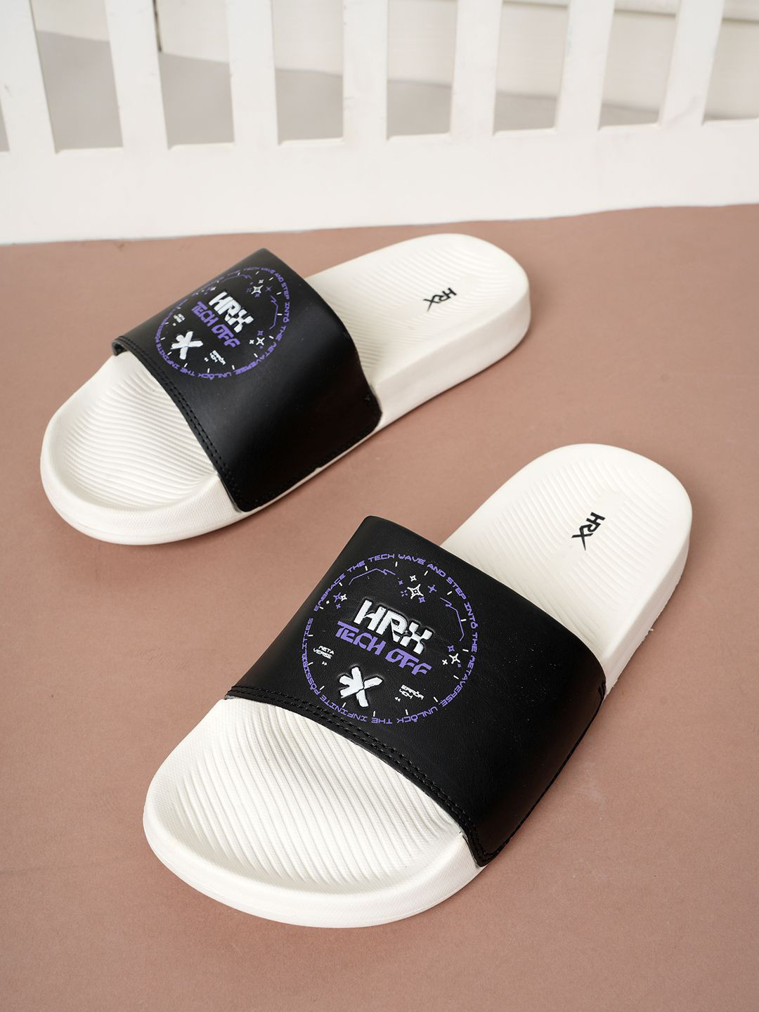 Buy HRX By Hrithik Roshan Unisex Printed Sliders - Flip Flops for ...