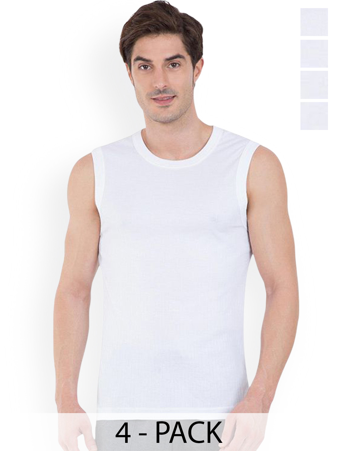 Buy COLORS By Rupa Frontline Pack Of 4 Pure Cotton Vest - Innerwear ...