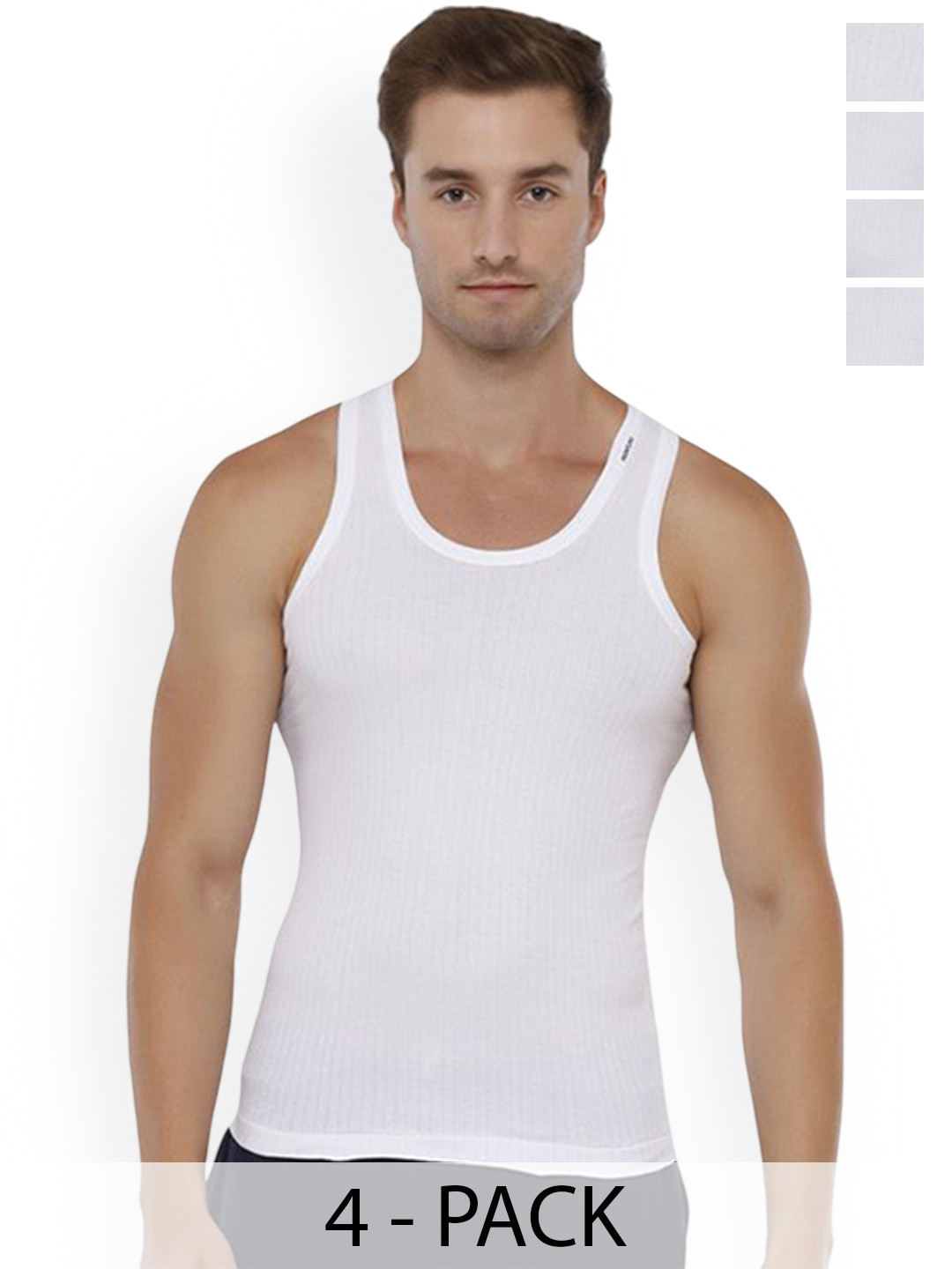 Buy Rupa Men Pack Of 4 Pure Cotton Undershirt Innerwear Vests ...