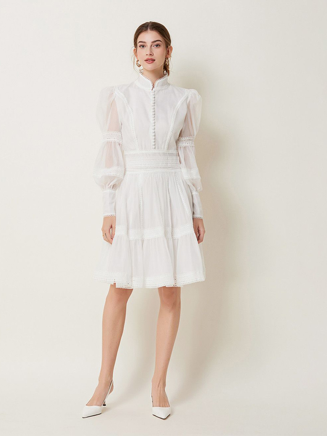 Buy JC Collection Women Lace Up Fit And Flare Dress - Dresses for Women ...