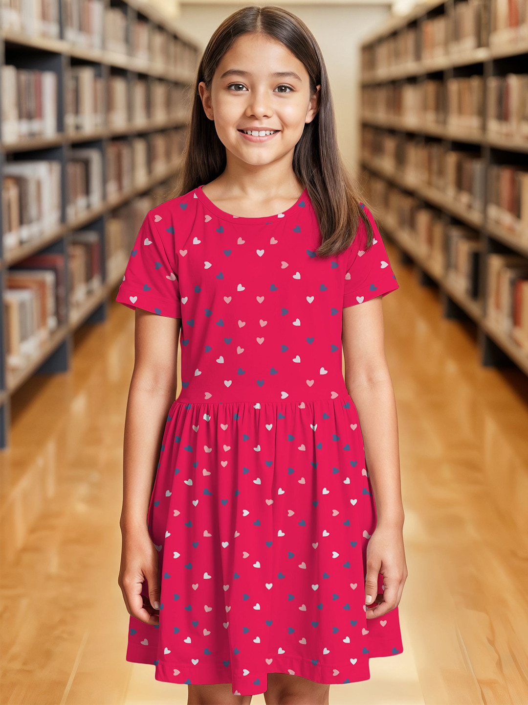 Buy Miss & Chief Print Fit & Flare Dress - Dresses for Girls 33284543 ...