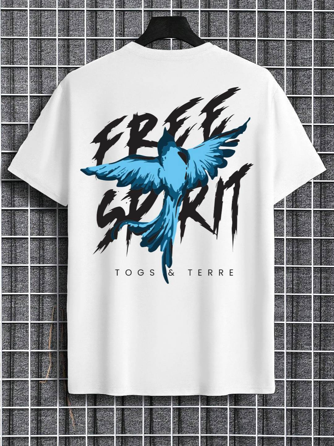 Buy TOGS & TERRE Men Graphic Printed Round Neck Cotton Oversized T ...