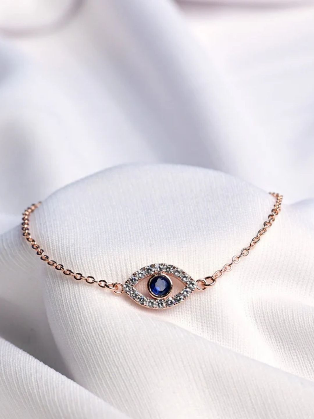 Buy FAB COUTURE Brass Rose Gold Plated Link Bracelet - Bracelet for ...
