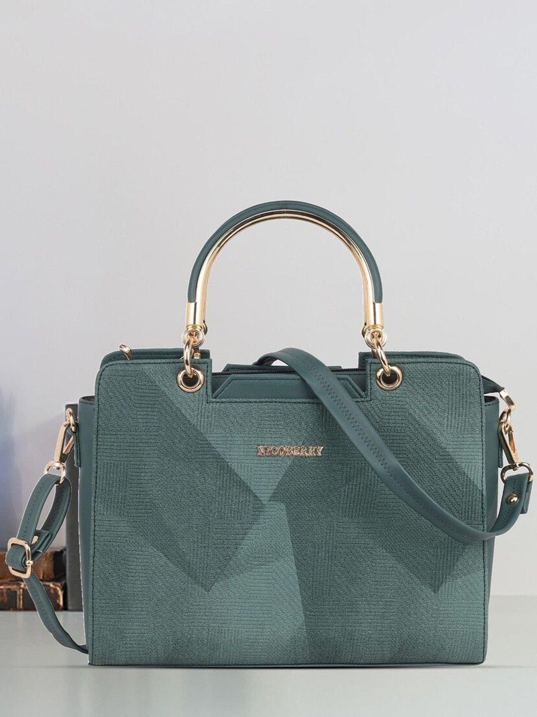 Buy Nicoberry Women Textured Structured Handheld Bag - Handbags for ...