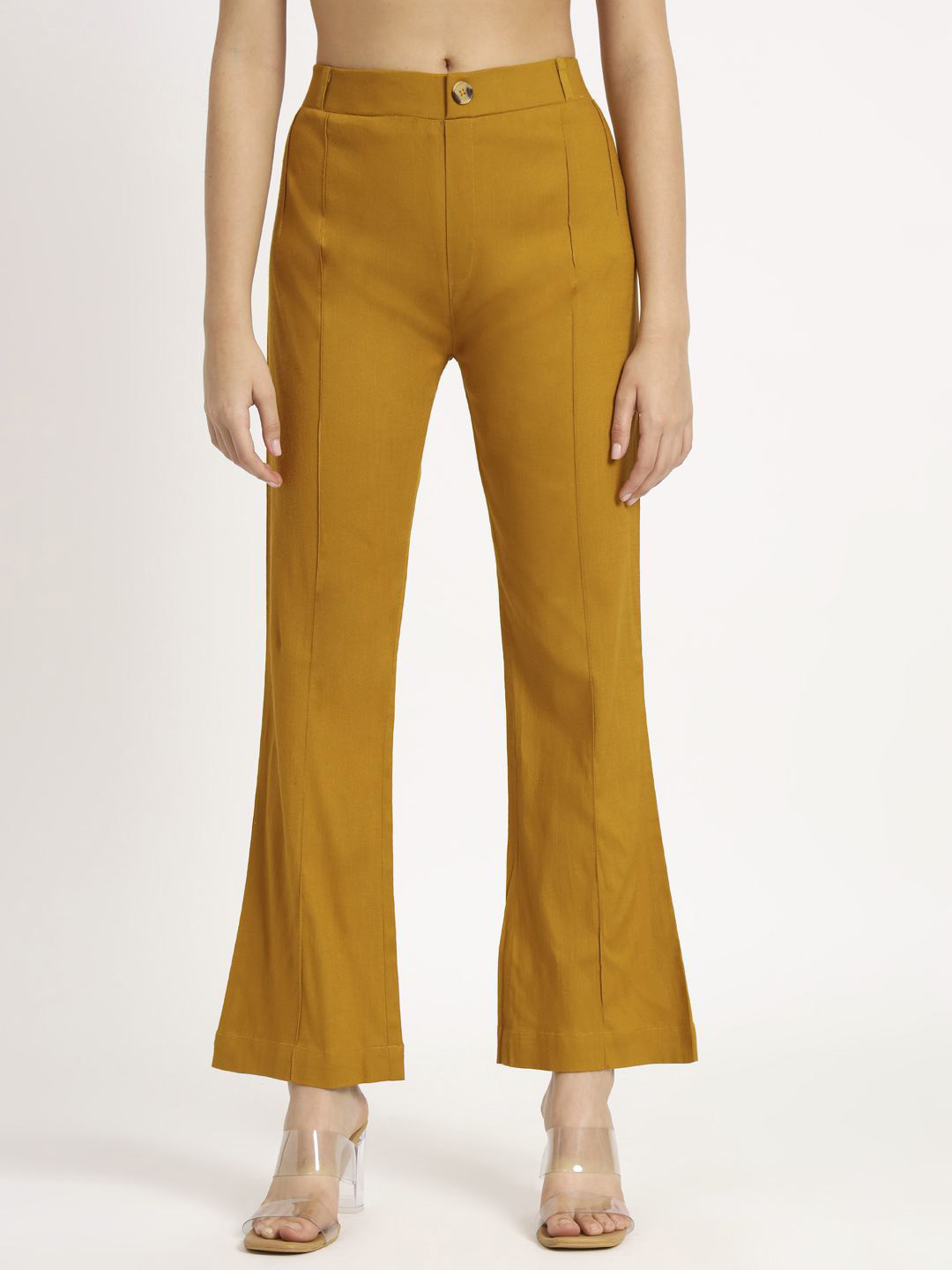 Buy Laad High Rise Bell Bottom Pants - Trousers for Women 33315606 | Myntra