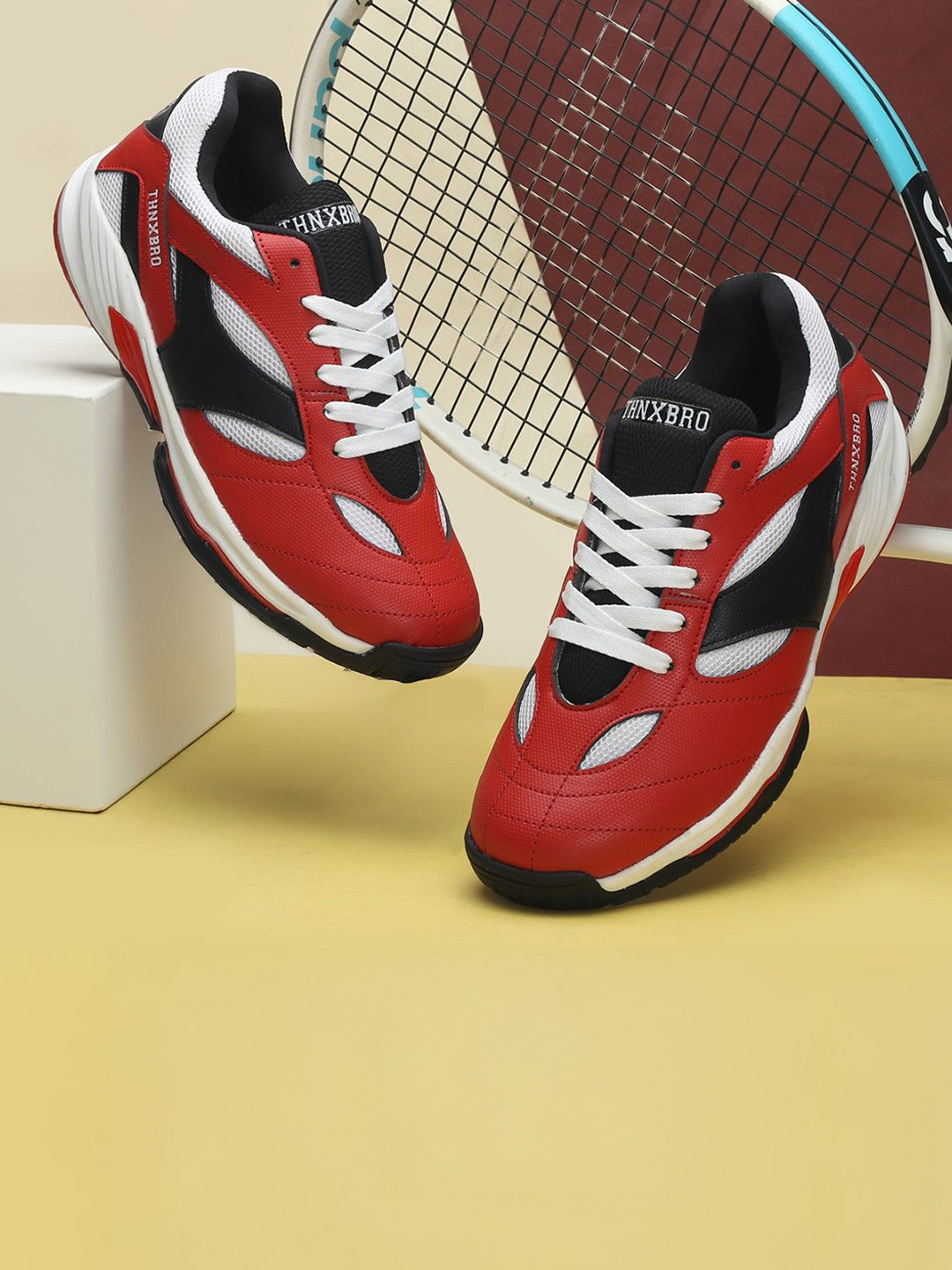 Buy THNXBRO Men Mesh Badminton & Tennis Shoes - Sports Shoes for Men ...