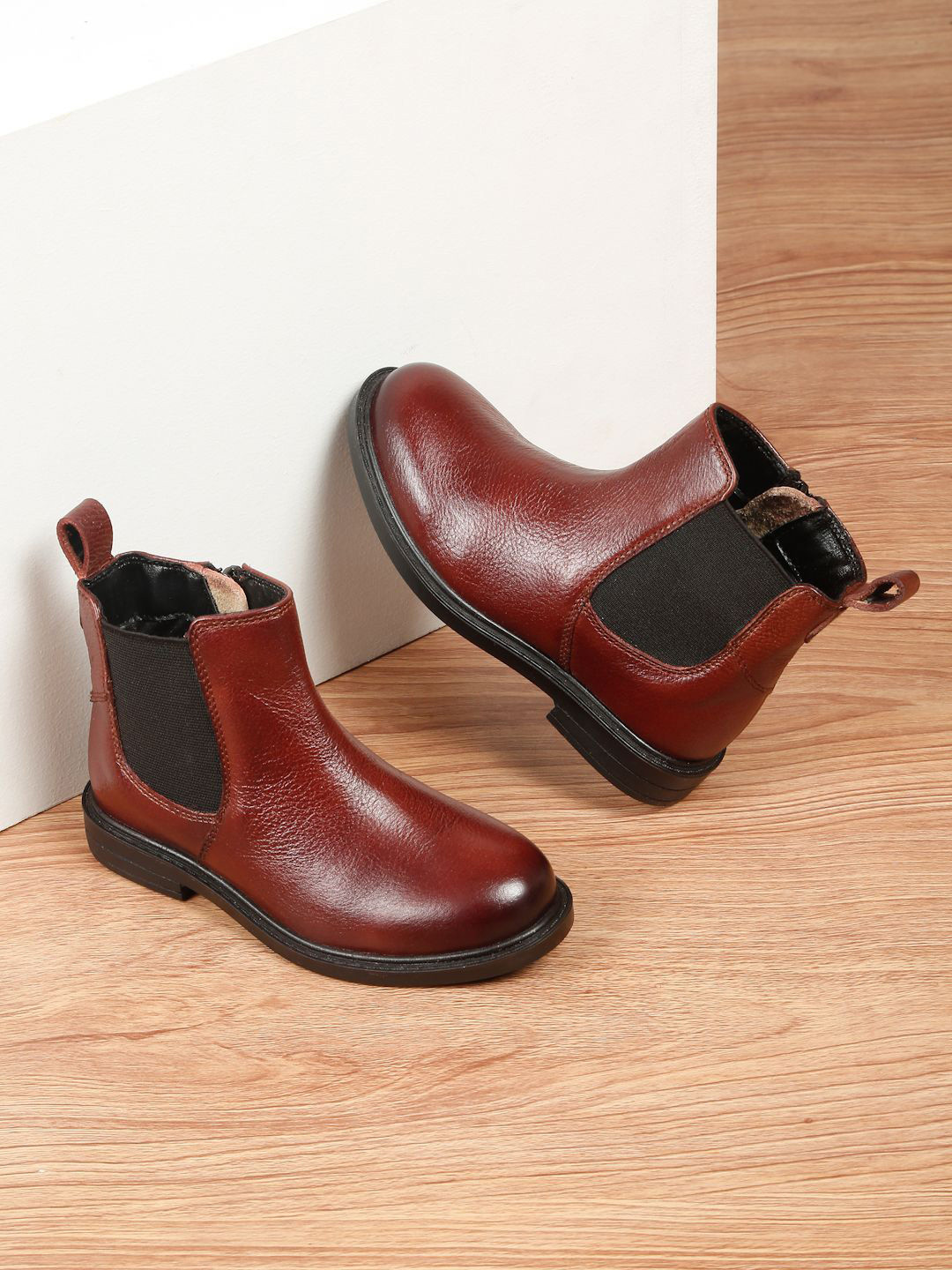 Buy Teakwood Leathers Kids Leather Chelsea Boots - Boots for Unisex ...