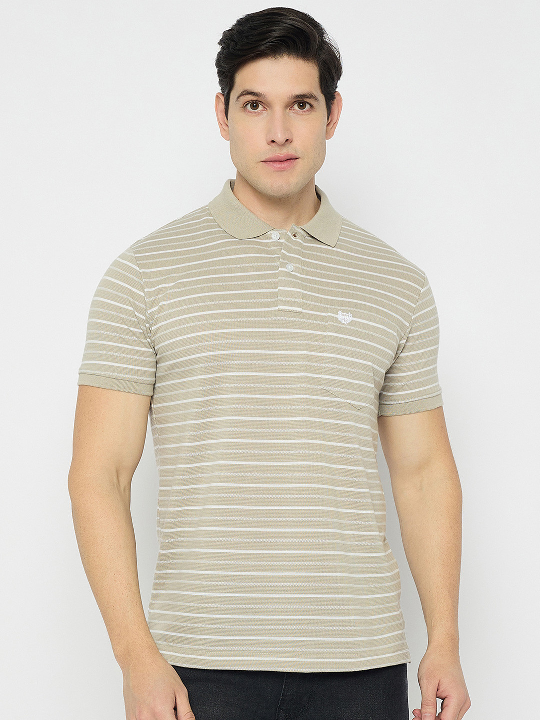 Buy Duke Men Striped Polo Collar Cotton Slim Fit T Shirt - Tshirts for Men 33313992 | Myntra