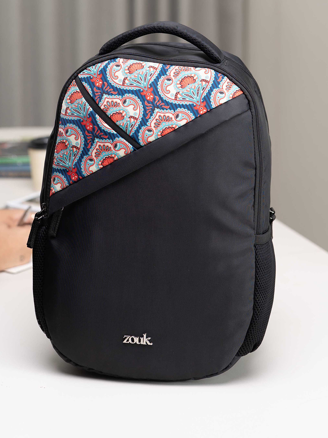 Buy ZOUK Unisex Taaran Backpack Kovil Blue With Compression Straps ...
