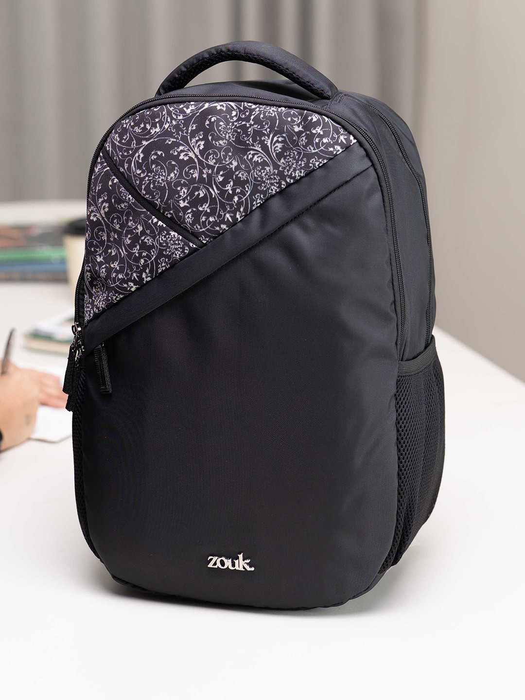 Buy ZOUK Taaran Unisex Leather Lattice Lace Backpack With Compression Straps - Backpacks for ...