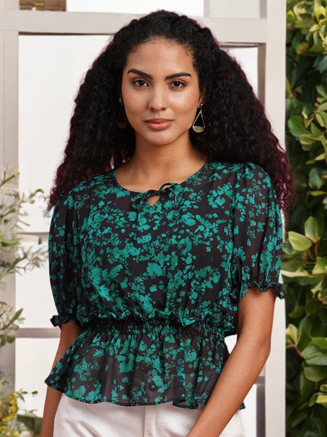 Buy DressBerry Women Print Georgette Top - Tops for Women 33345251 | Myntra