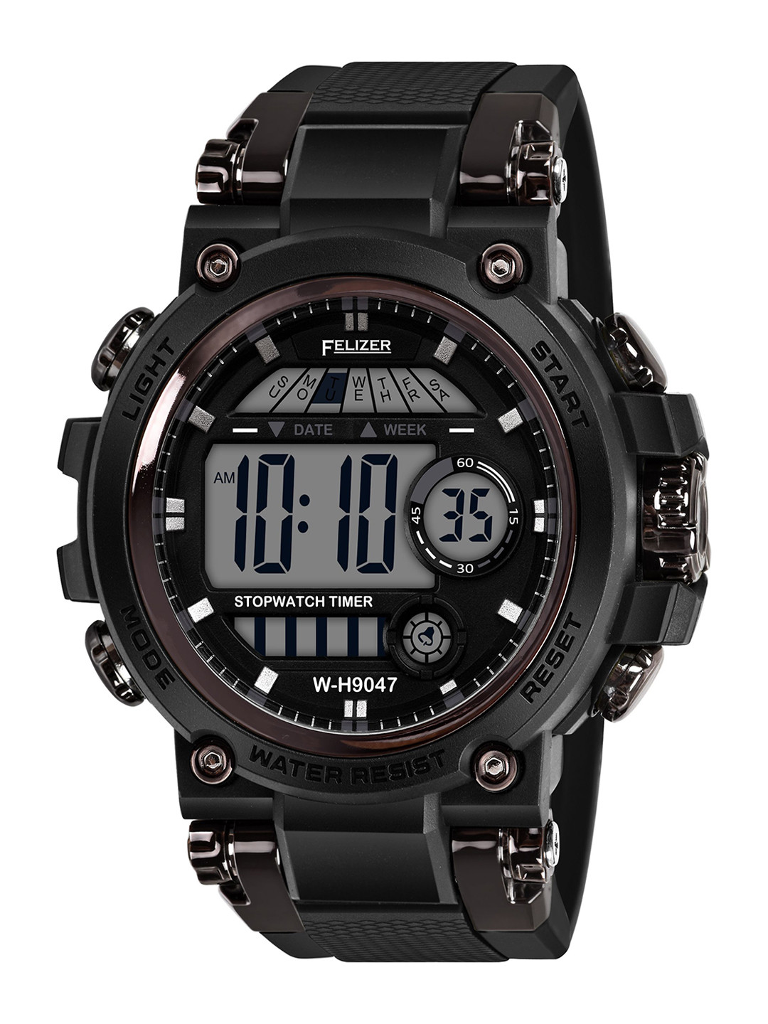 Buy FELIZER Men Dial & Textured Straps Analogue And Digital Watch H9047 ...