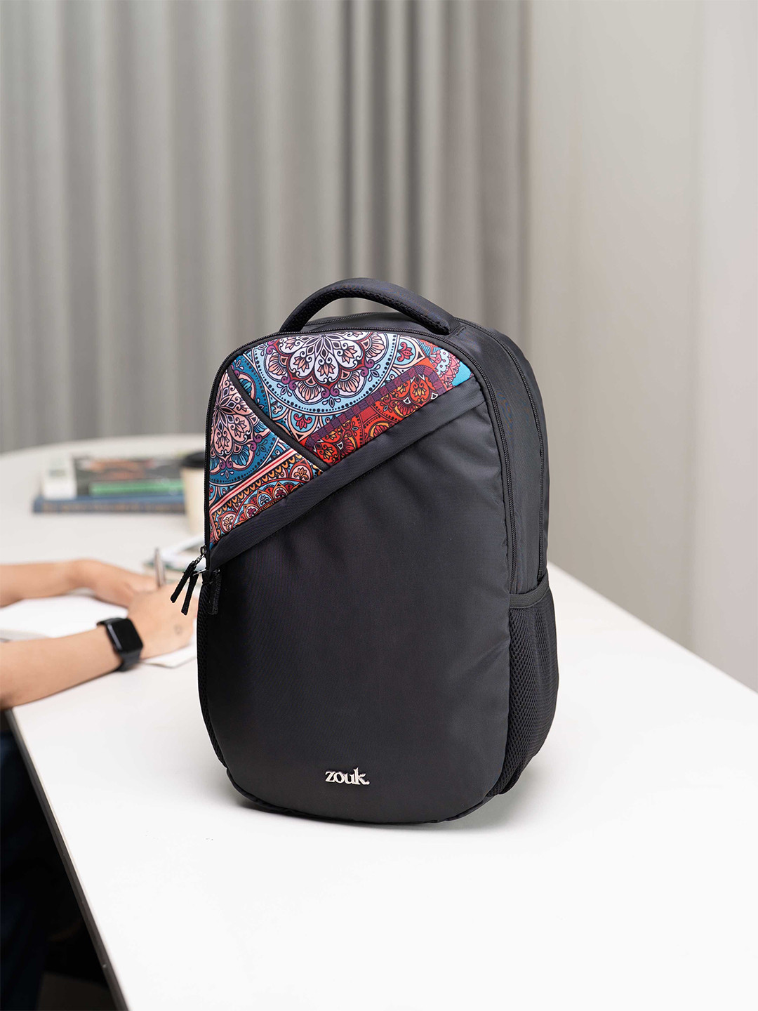Buy ZOUK Unisex Taaran Backpack Multicolor Mandala Print - Backpacks ...