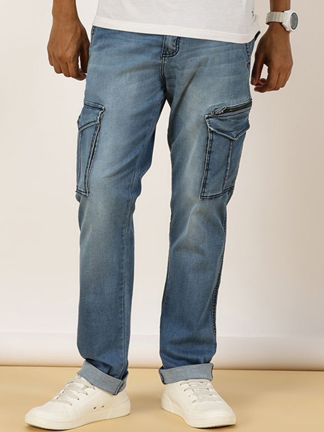 Buy Beevee Men Relaxed Cargos Trousers - Trousers for Men 33377802 | Myntra