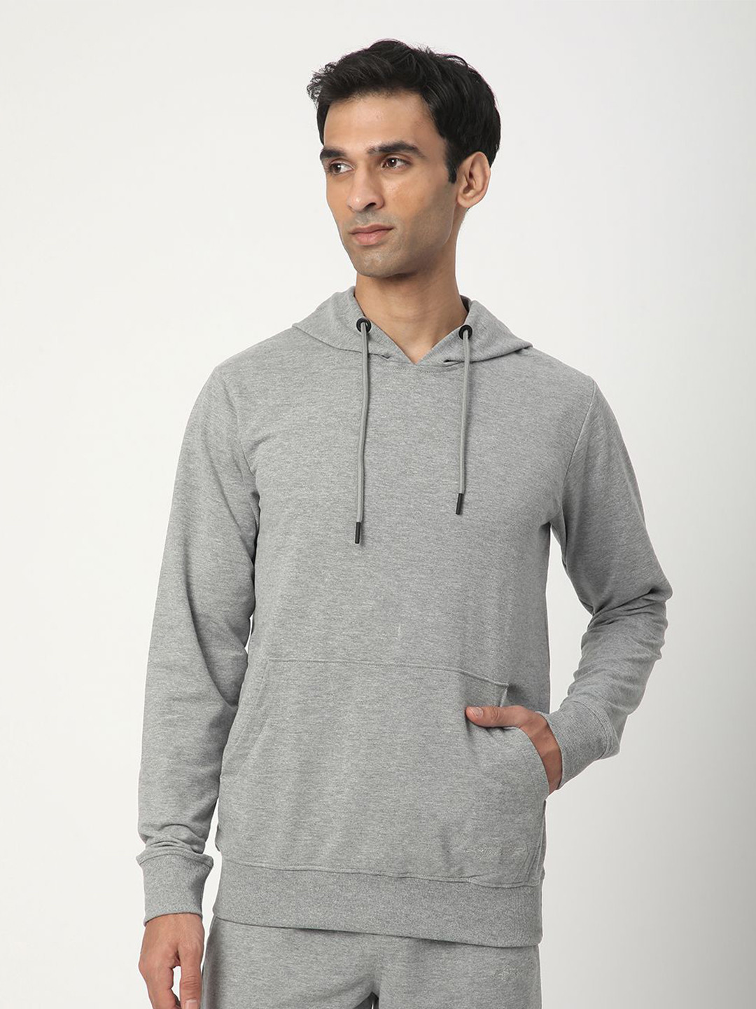 Buy Stitch Hub Men Solid Hooded Long Sleeves Sweatshirt - Sweatshirts ...