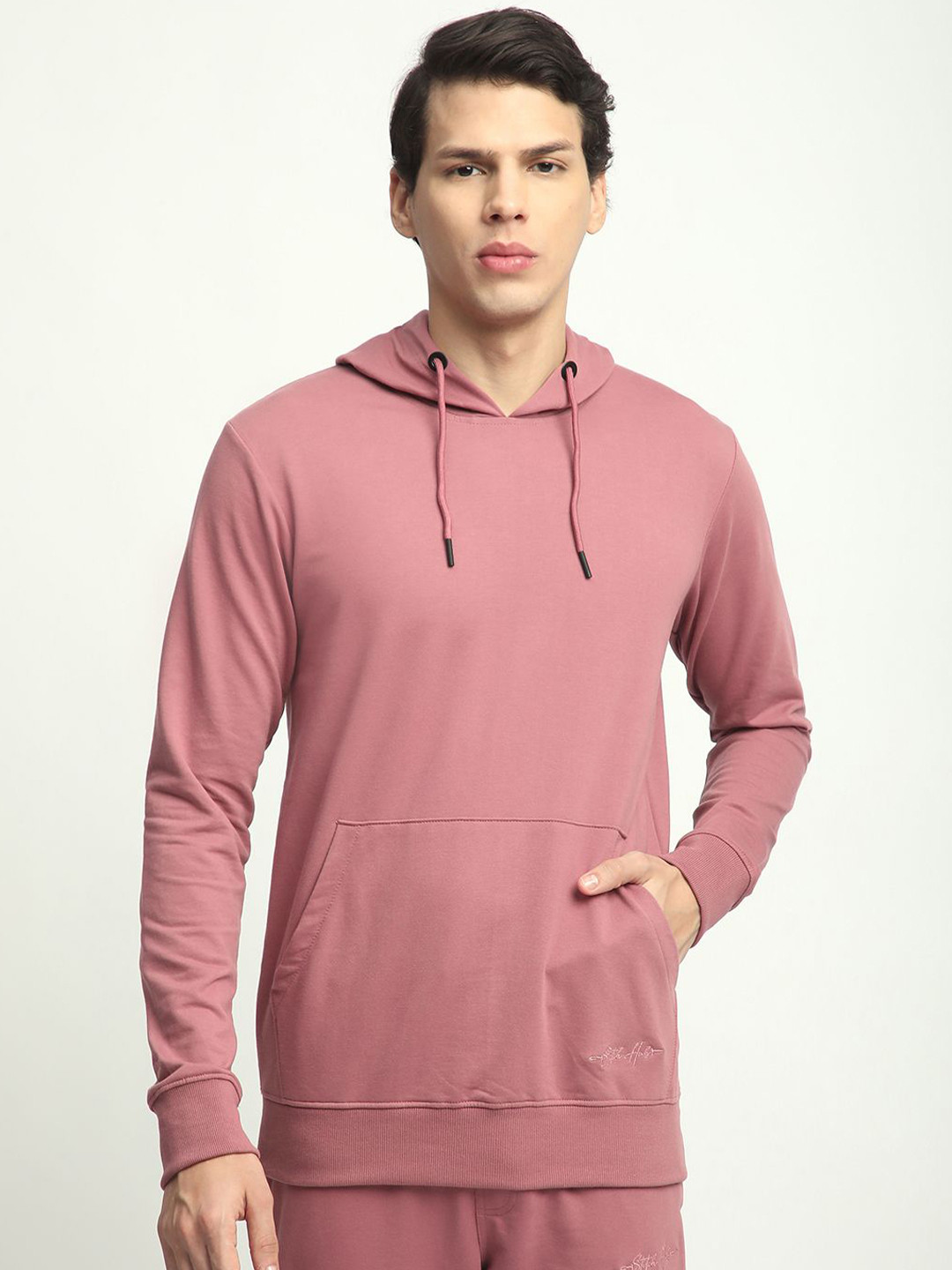 Buy Stitch Hub Men Solid Hooded Sweatshirt - Sweatshirts for Men ...
