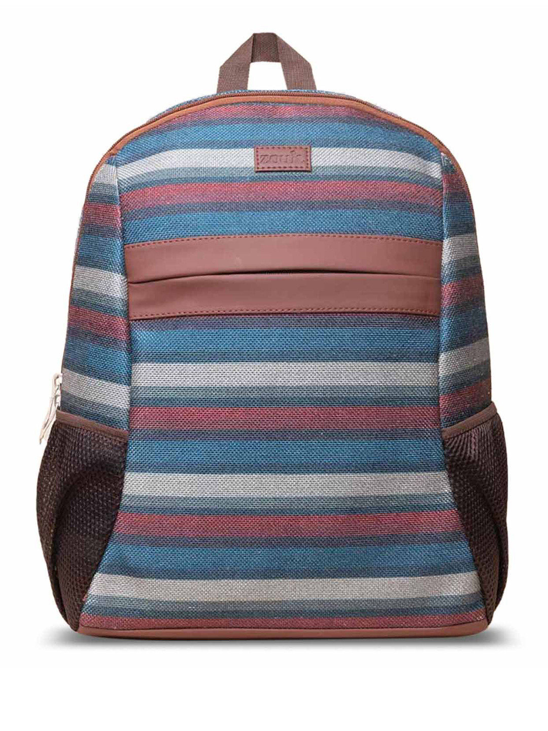 Buy ZOUK Men Striped Mysore Mosaic Classic Backpack With Compression ...