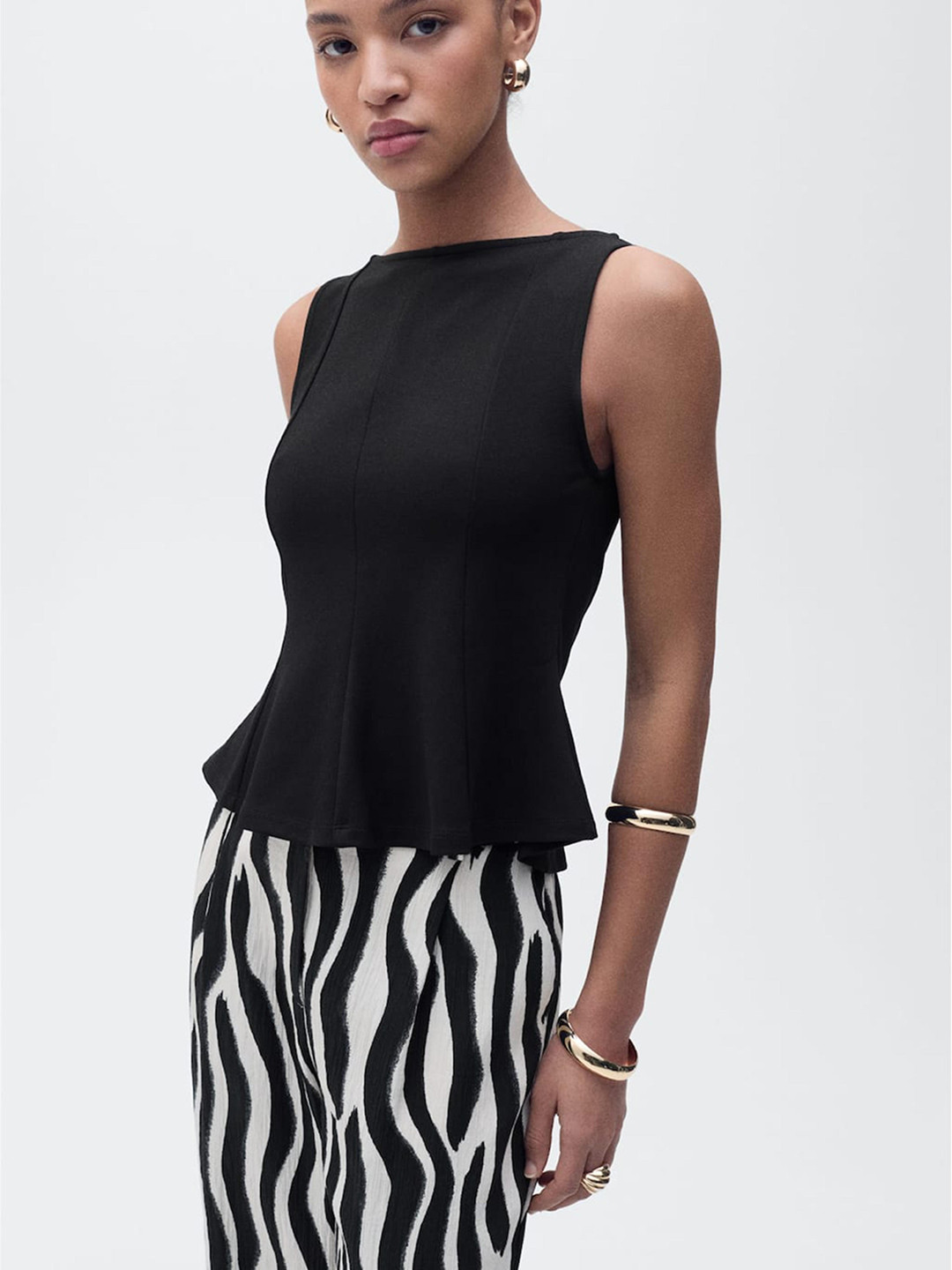 Buy MANGO Boat Neck A Line Top - Tops for Women 33024283 | Myntra