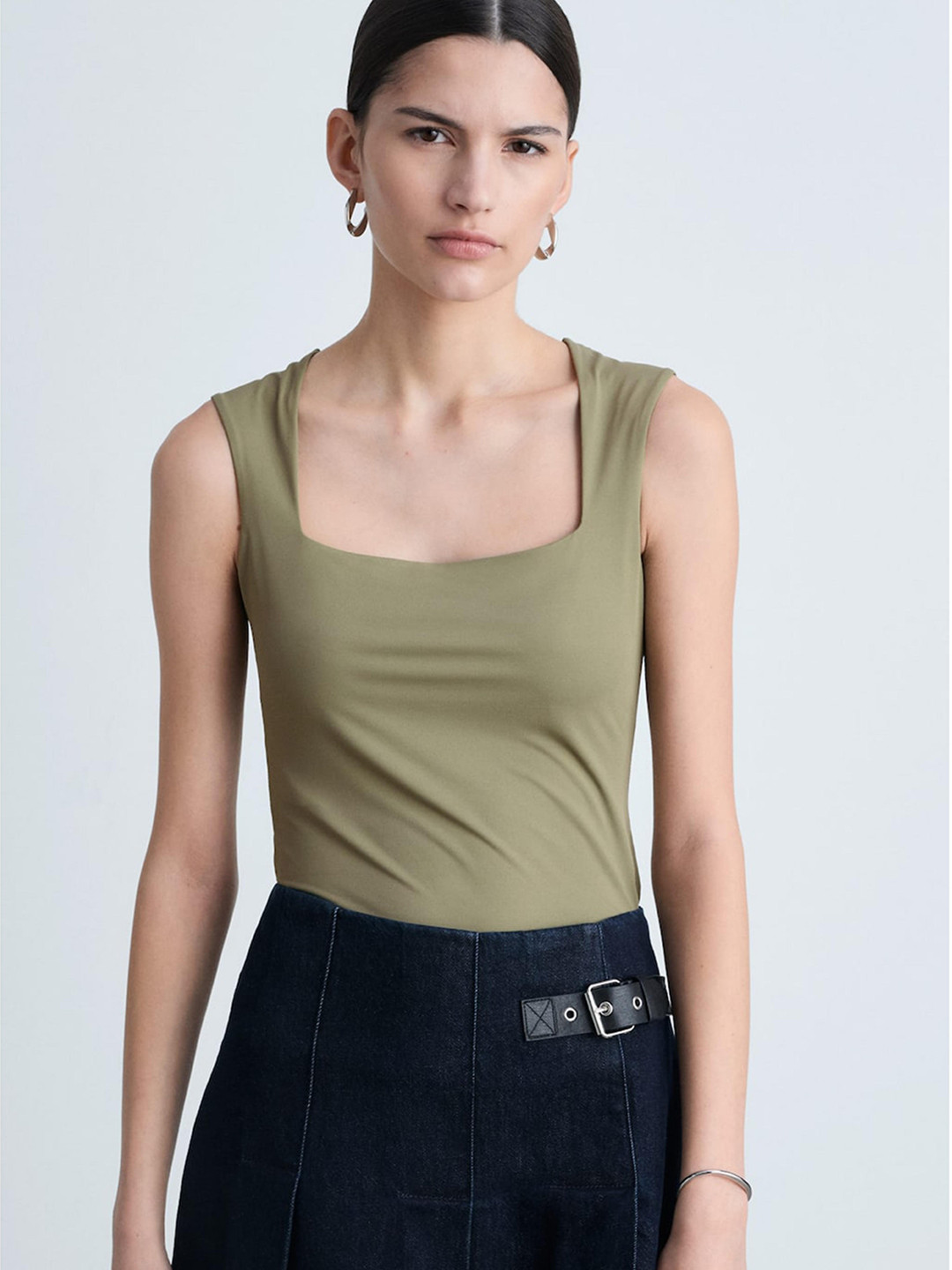Buy MANGO Square Neck Fitted Top - Tops for Women 33271862 | Myntra