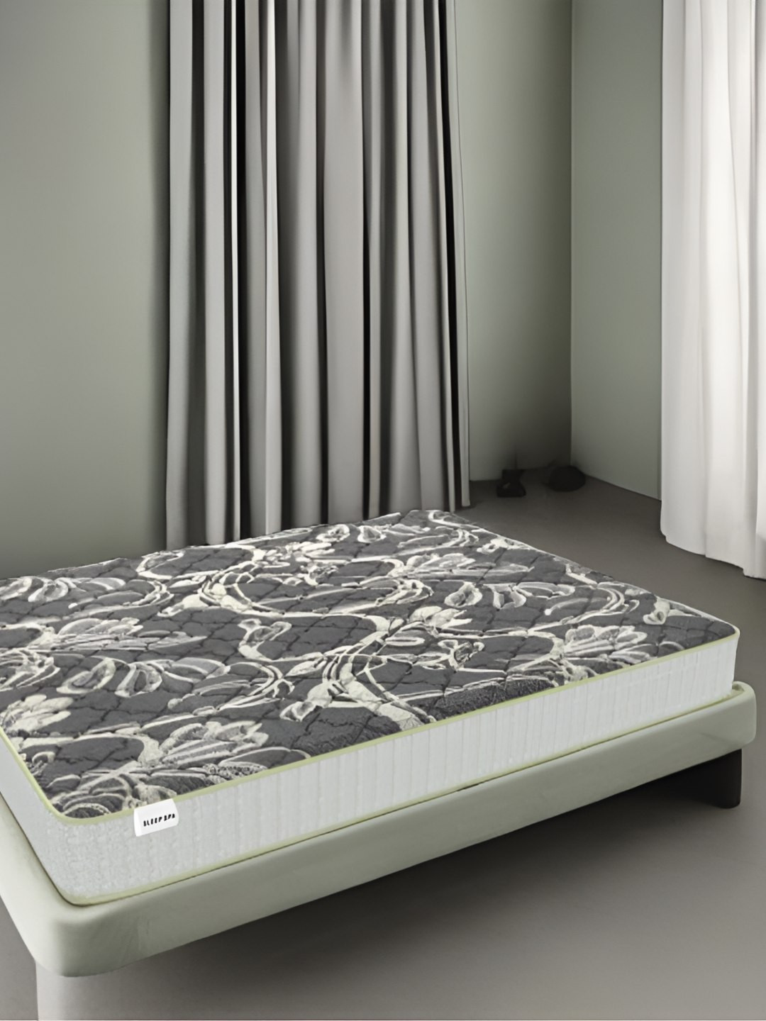 Buy SLEEP SPA Grey Quilted Memory Foam Latex Queen Mattress - Mattress ...