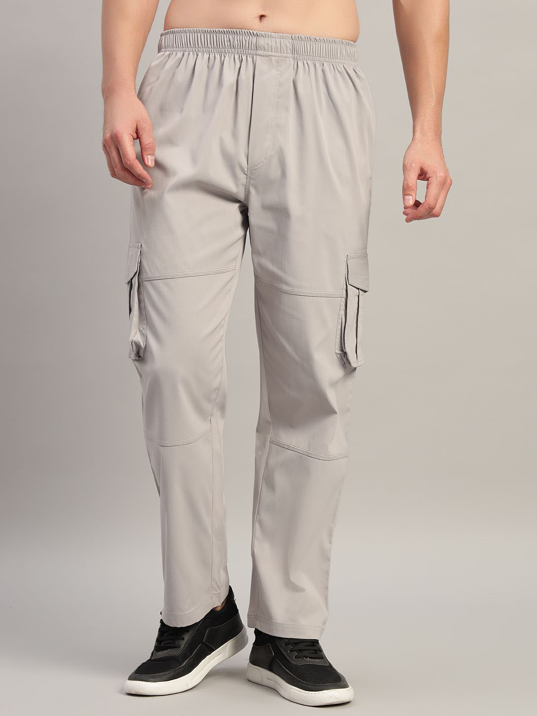 Buy PYRO SPITIR Men Cotton Relaxed Fit Mid Rise Cargos Trouser ...