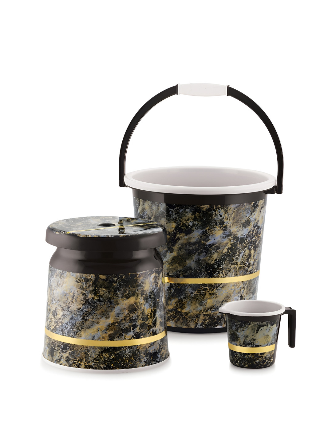 Buy Liza Black 3 Plastic Core - Bathroom Accessories for Unisex ...