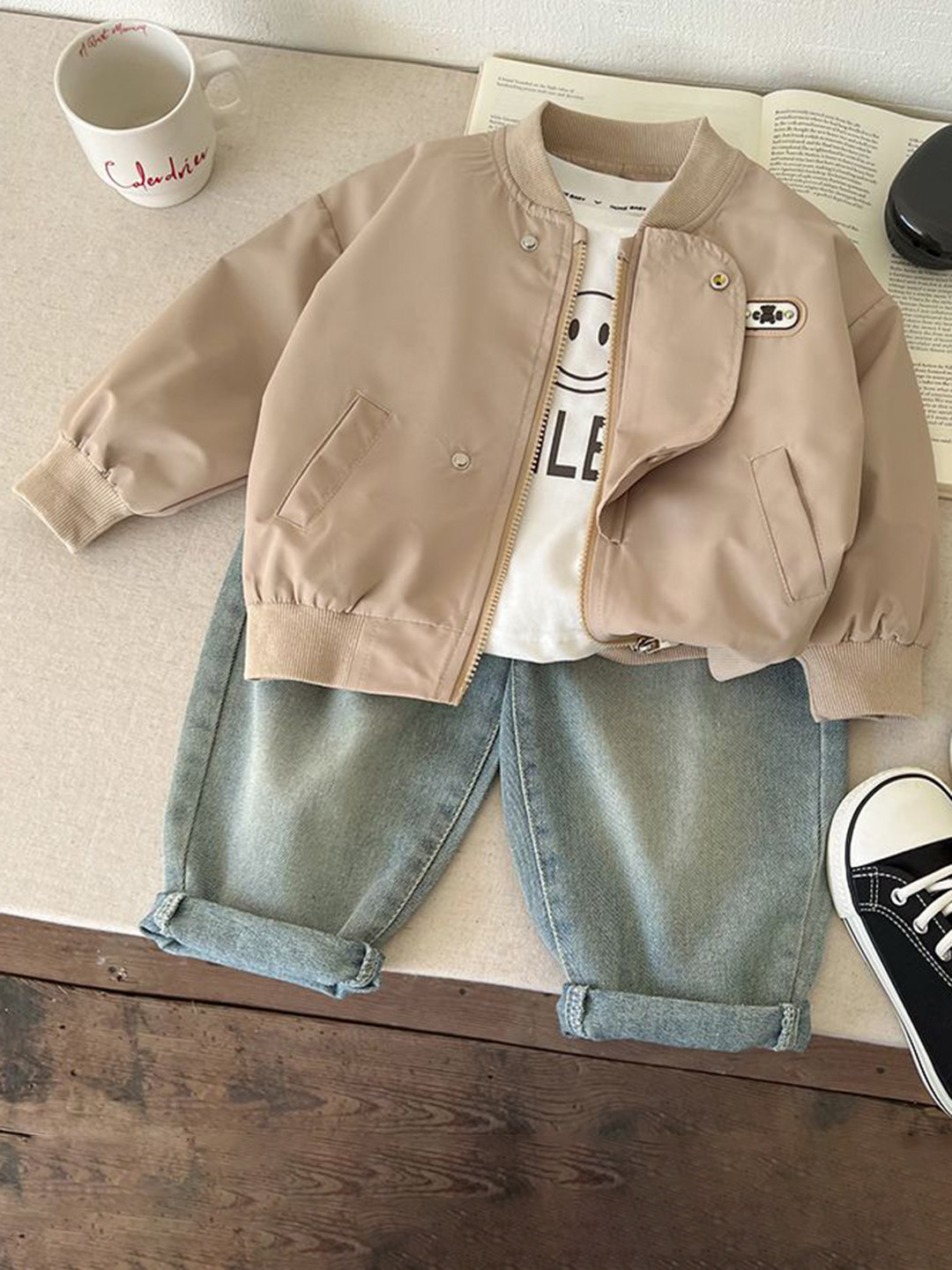 Buy StyleCast X Revolte Girls Stand Collar Solid Casual Lightweight ...