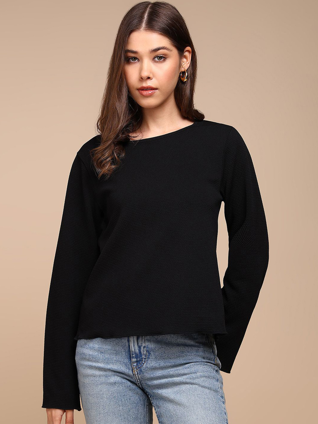 Buy The Roadster Lifestyle Co Women Round Neck Longline Top - Tops for ...
