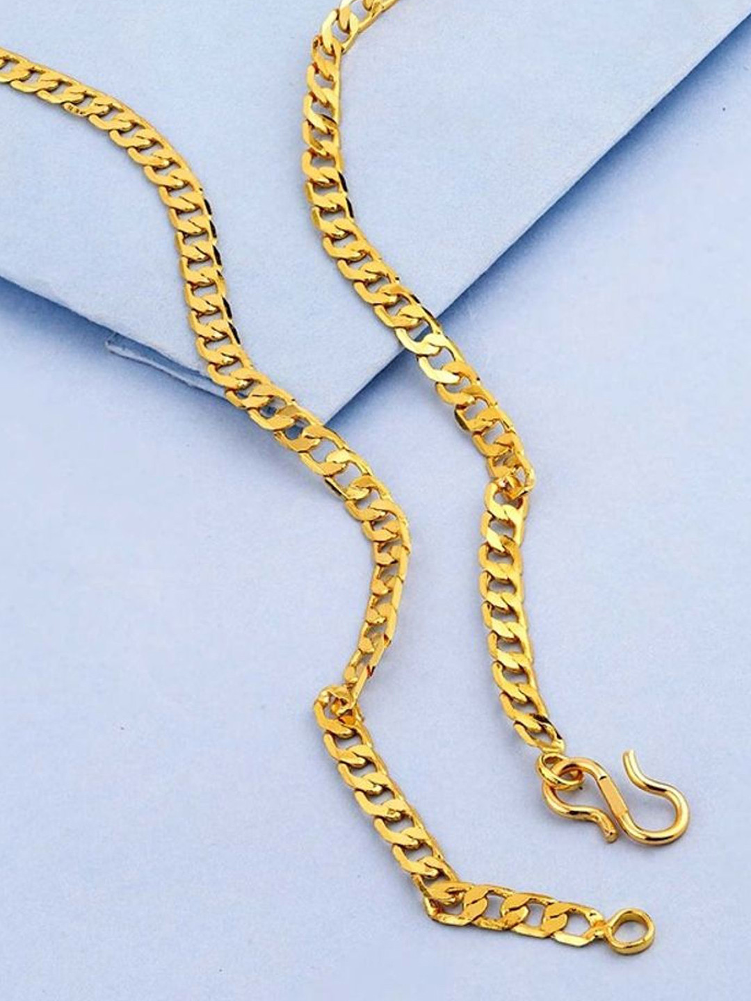 Buy SANAA CREATIONS Unisex Gold Plated Statement Chain - Necklace And ...
