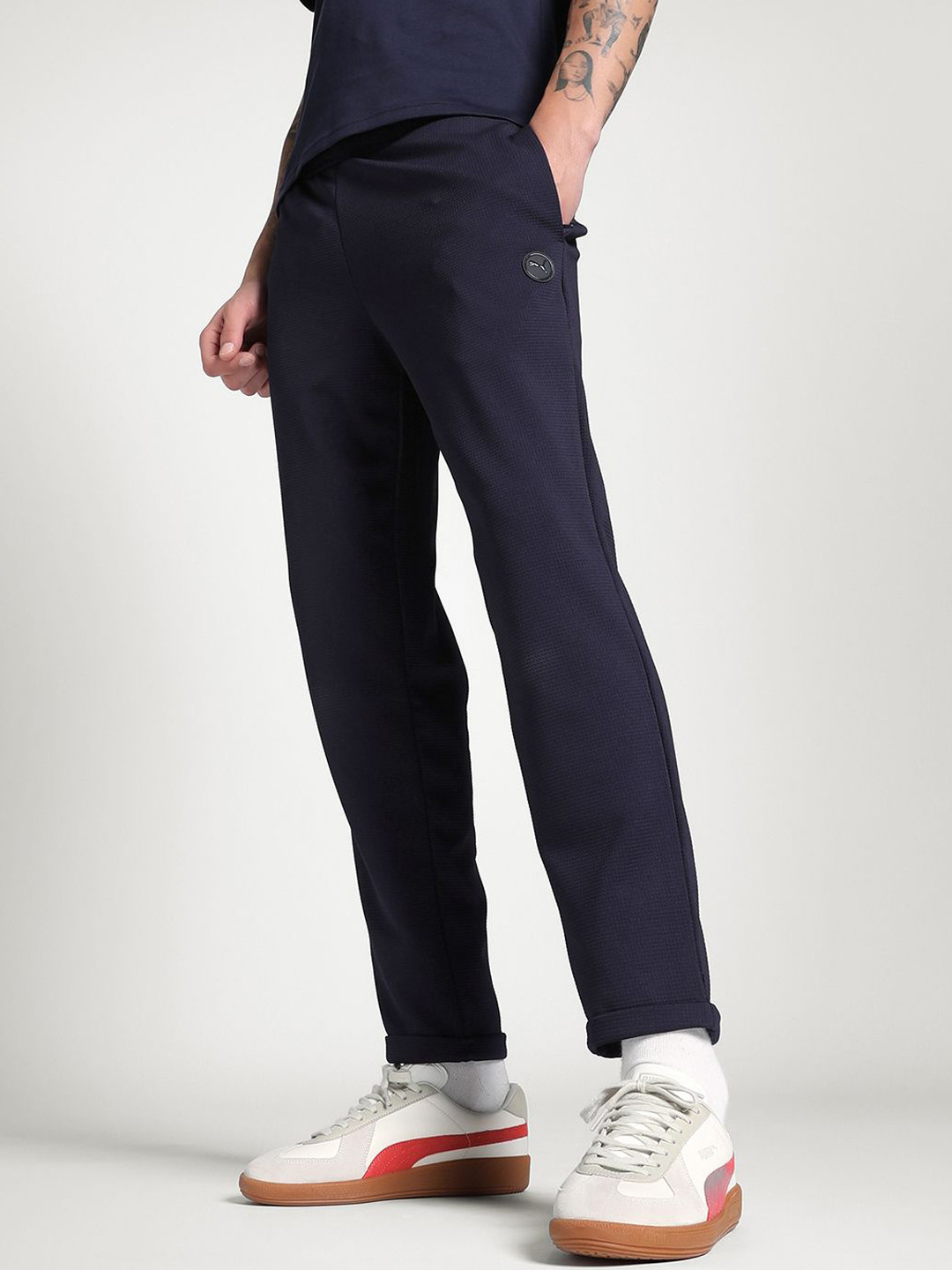 Buy PUMA ELEVATED ESS Waffle Regular Fit Track Pants - Track Pants for ...
