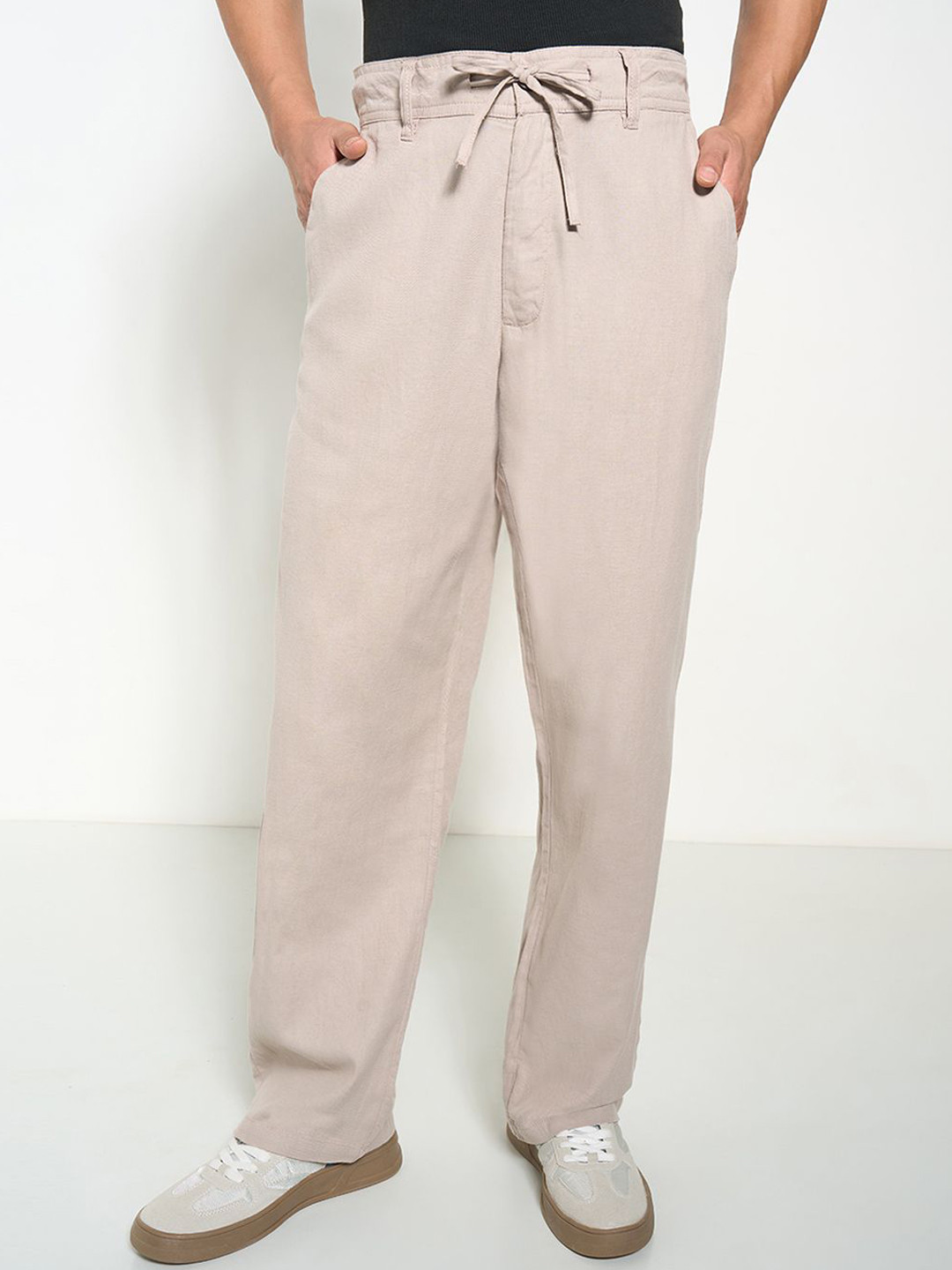 Buy 7 Alt By Pantaloons Men Loose Fit Trousers - Trousers for Men ...