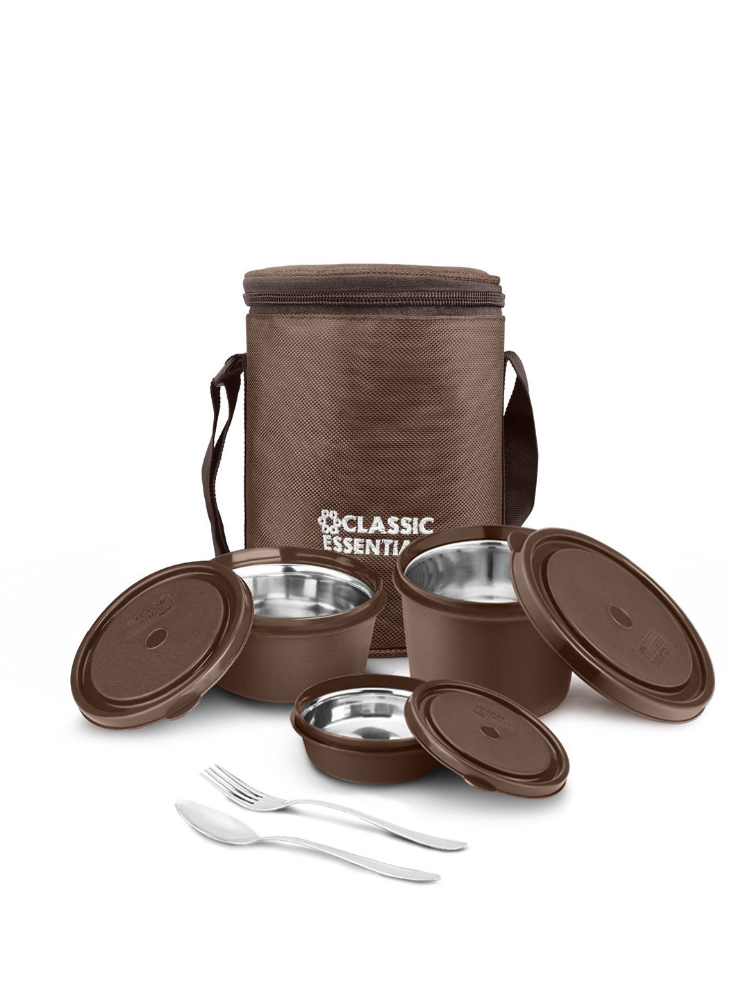 Buy Classic Essentials Unisex Brown Lunch Box - Lunch Box for Unisex ...