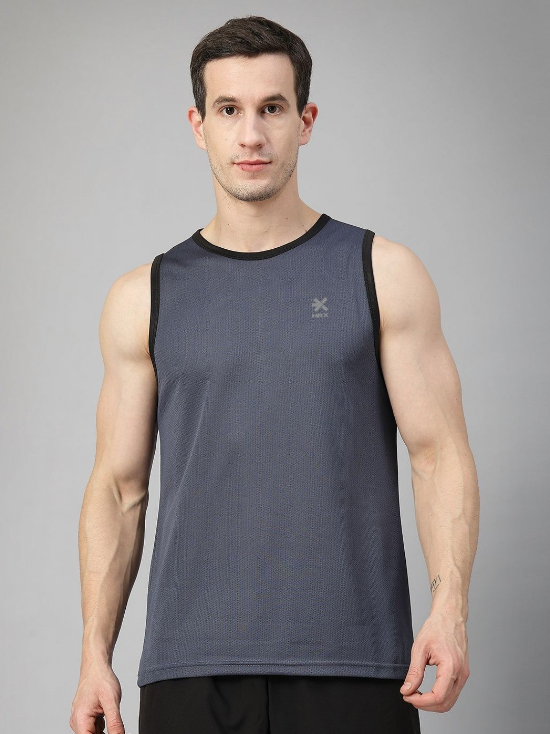 Buy HRX By Hrithik Roshan Brand Logo Printed Regular Fit Quick Dry ...